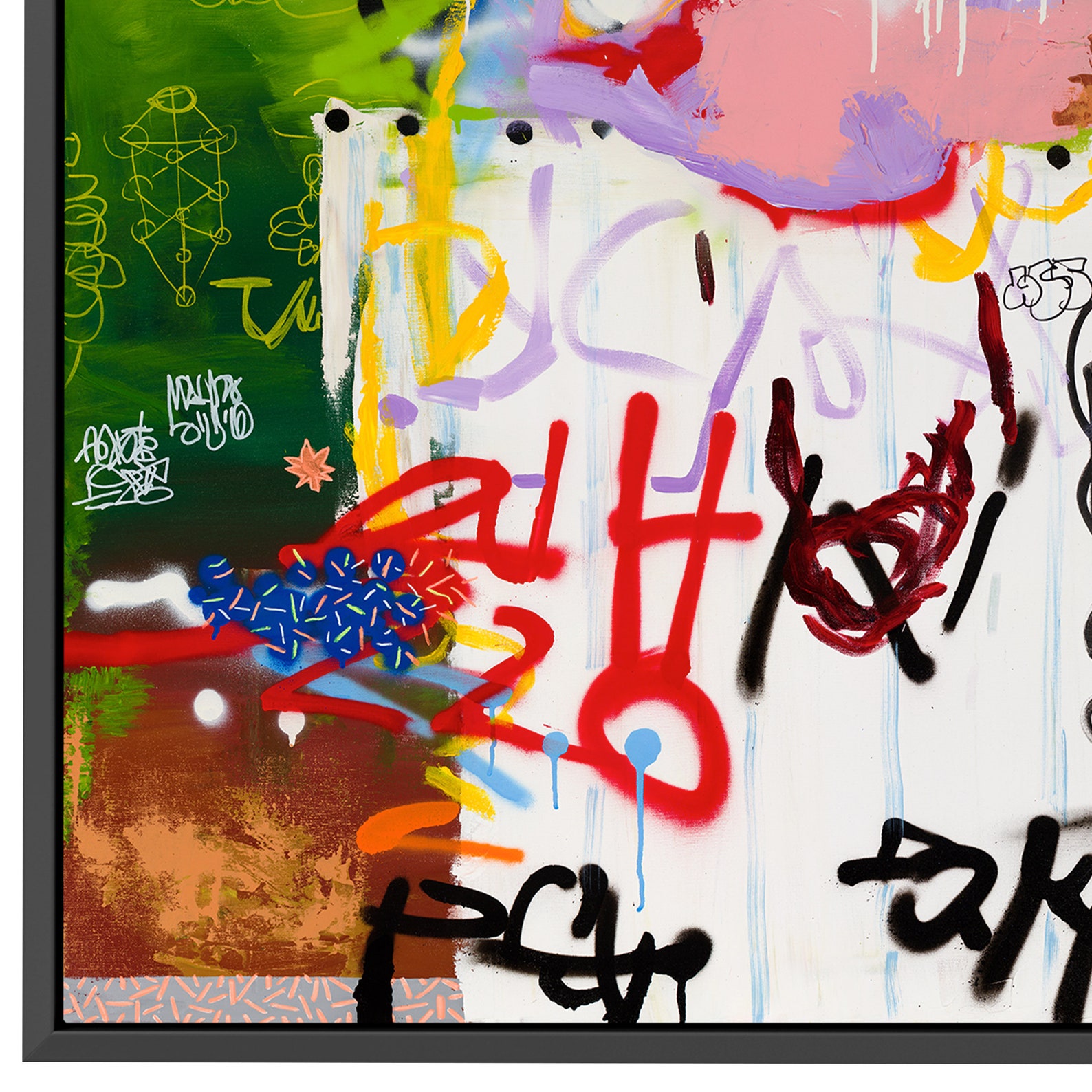 Graffiti Art Green Painting Modern Painting Abstract - Etsy