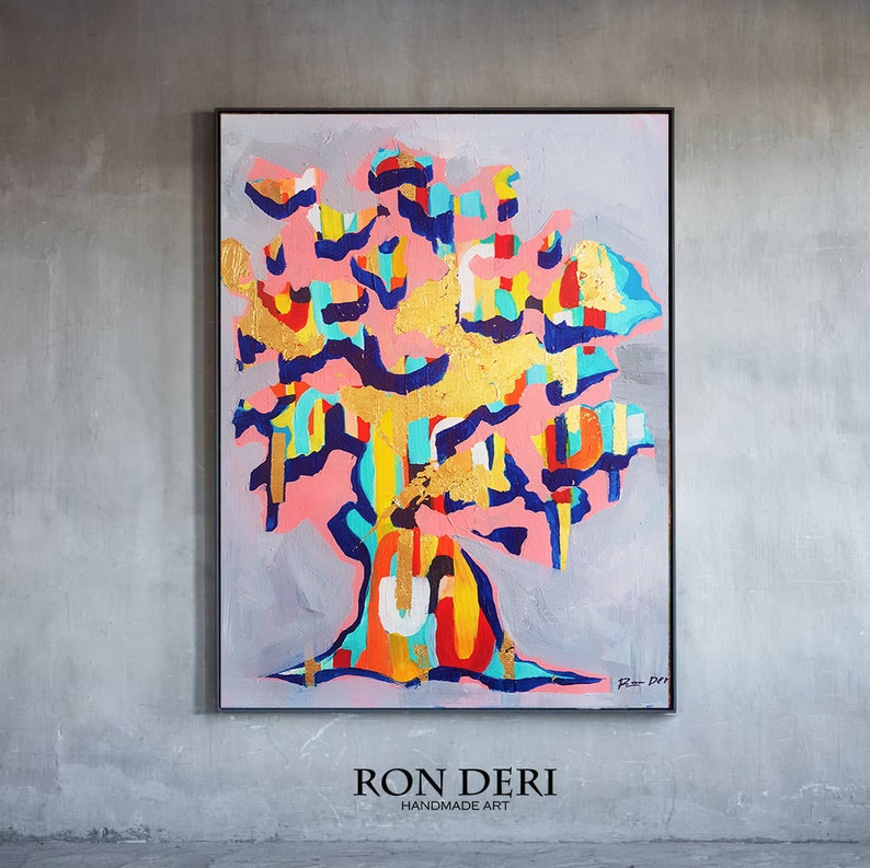 63 Painting 'the Giving Tree' Handmade Large - Etsy