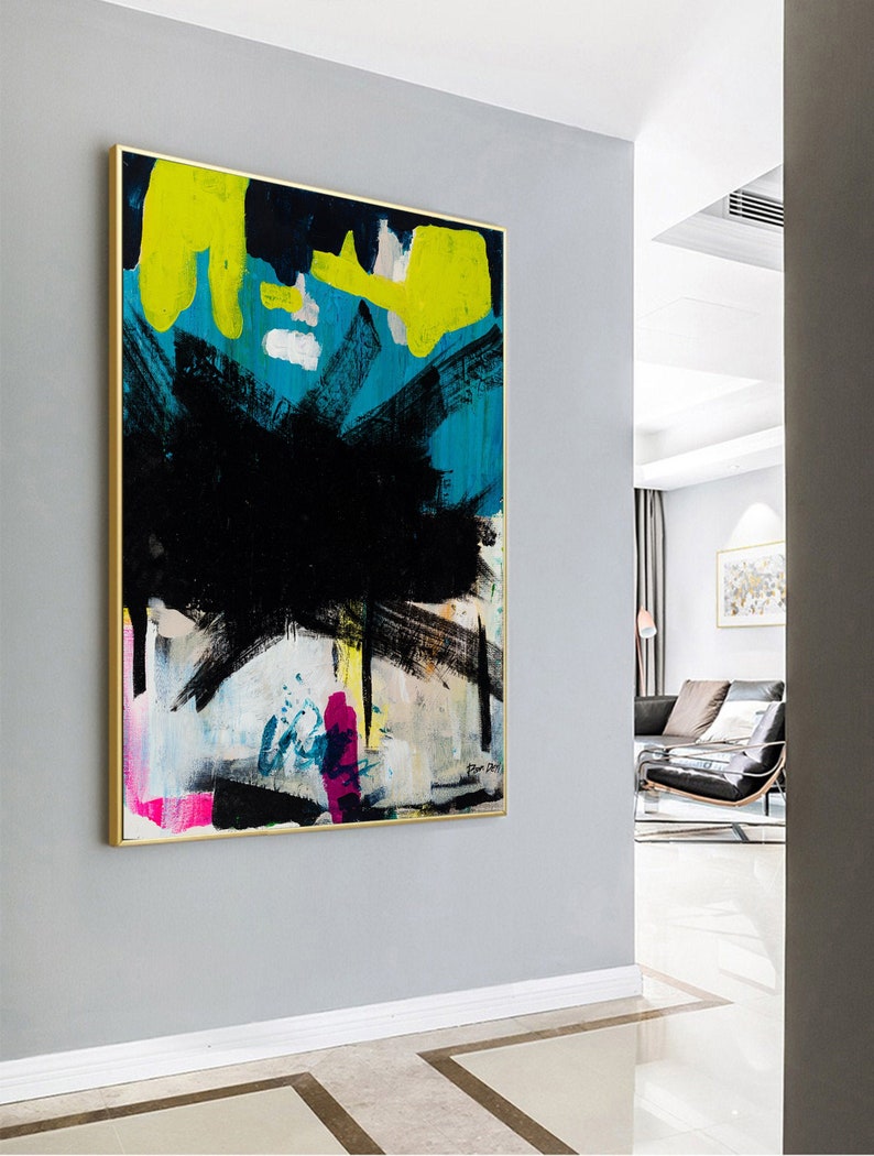 55" Handmade Painting "loft" | New York Loft Style Painting on Canvas ...