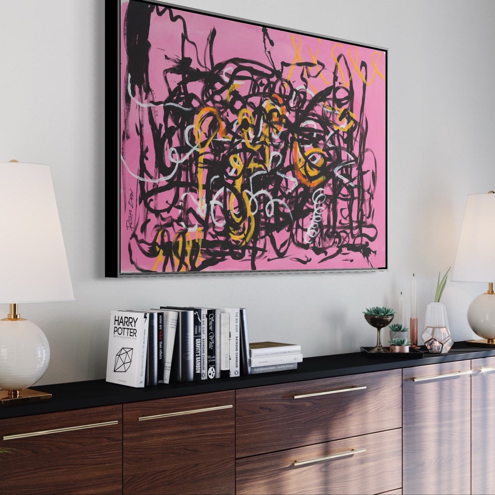 HUGE 63 Painting Abstract 'chaos II' Large - Etsy