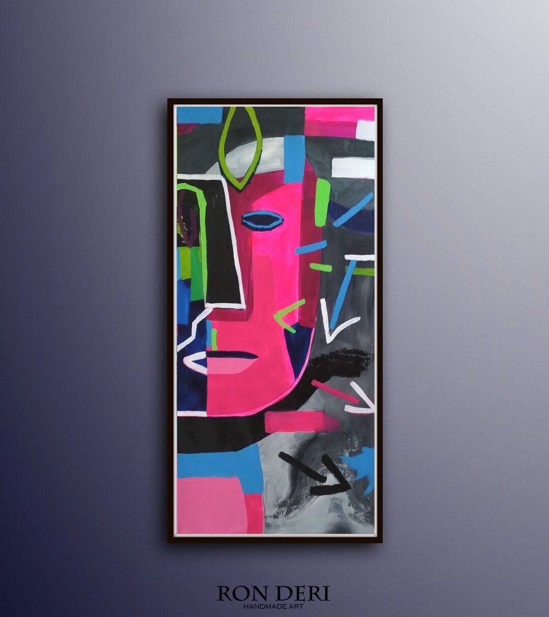 Contemporary Art Acrylic Painting on Canvas Faces Painting Large ...