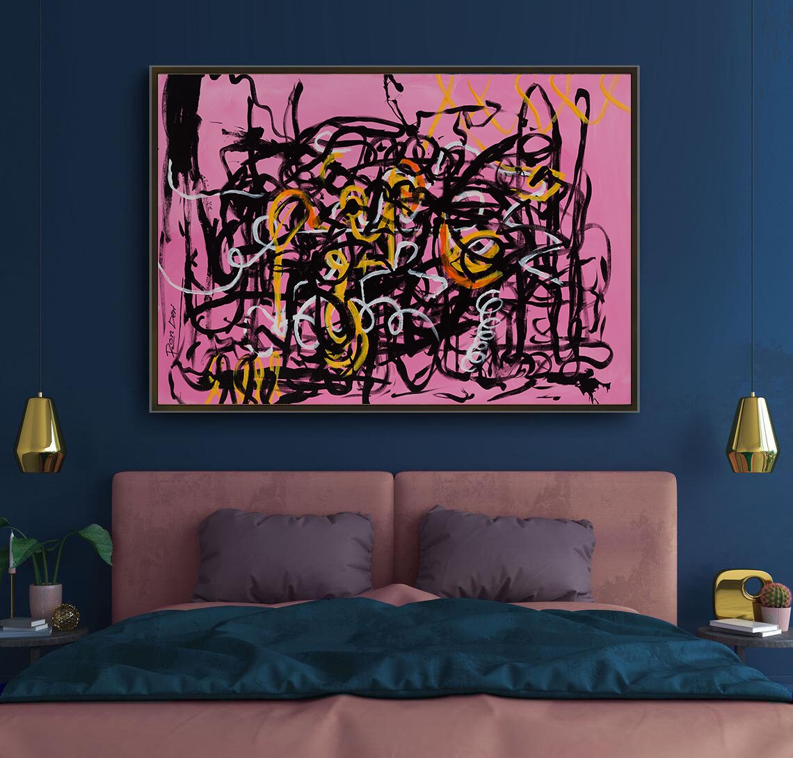 HUGE 63 Painting Abstract 'Chaos II' Large | Etsy