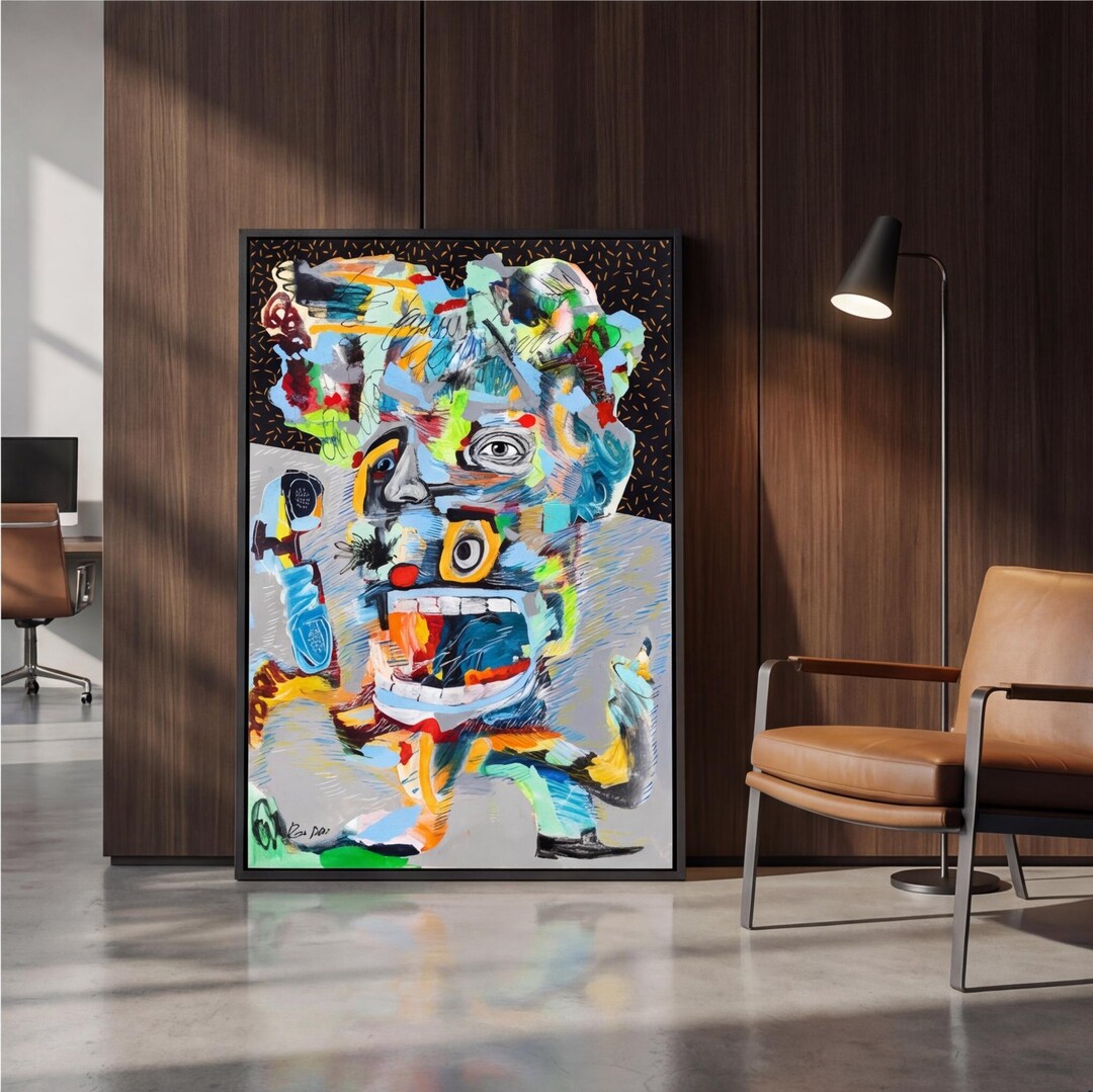 Conspiracy Art 'transformation' Abstract Canvas Print, Modern Living ...