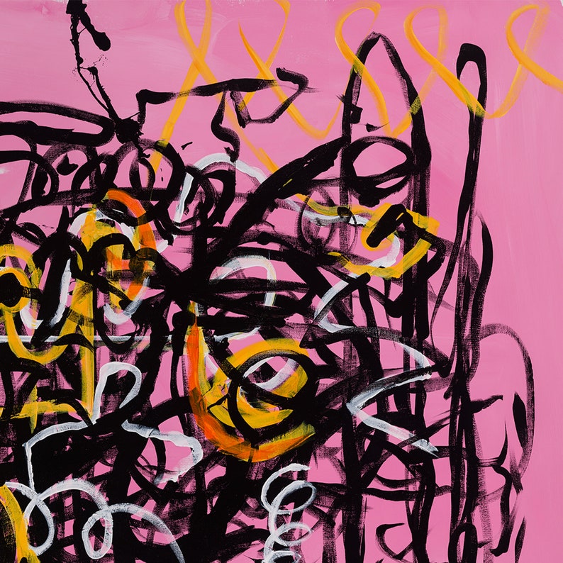 HUGE 63 Painting Abstract 'chaos II' Large - Etsy