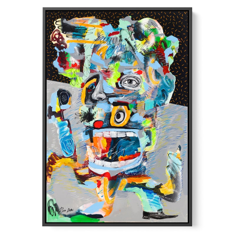 Conspiracy Art 'transformation' Abstract Canvas Print, Modern Living ...