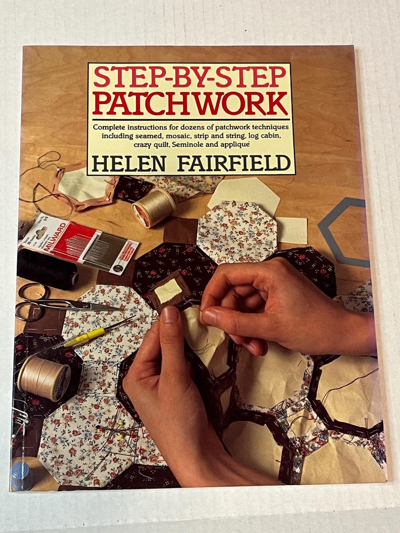 1990 Step-by-step Patchwork Quilt Pattern Book 17 Plus Techniques Fairfield - Etsy