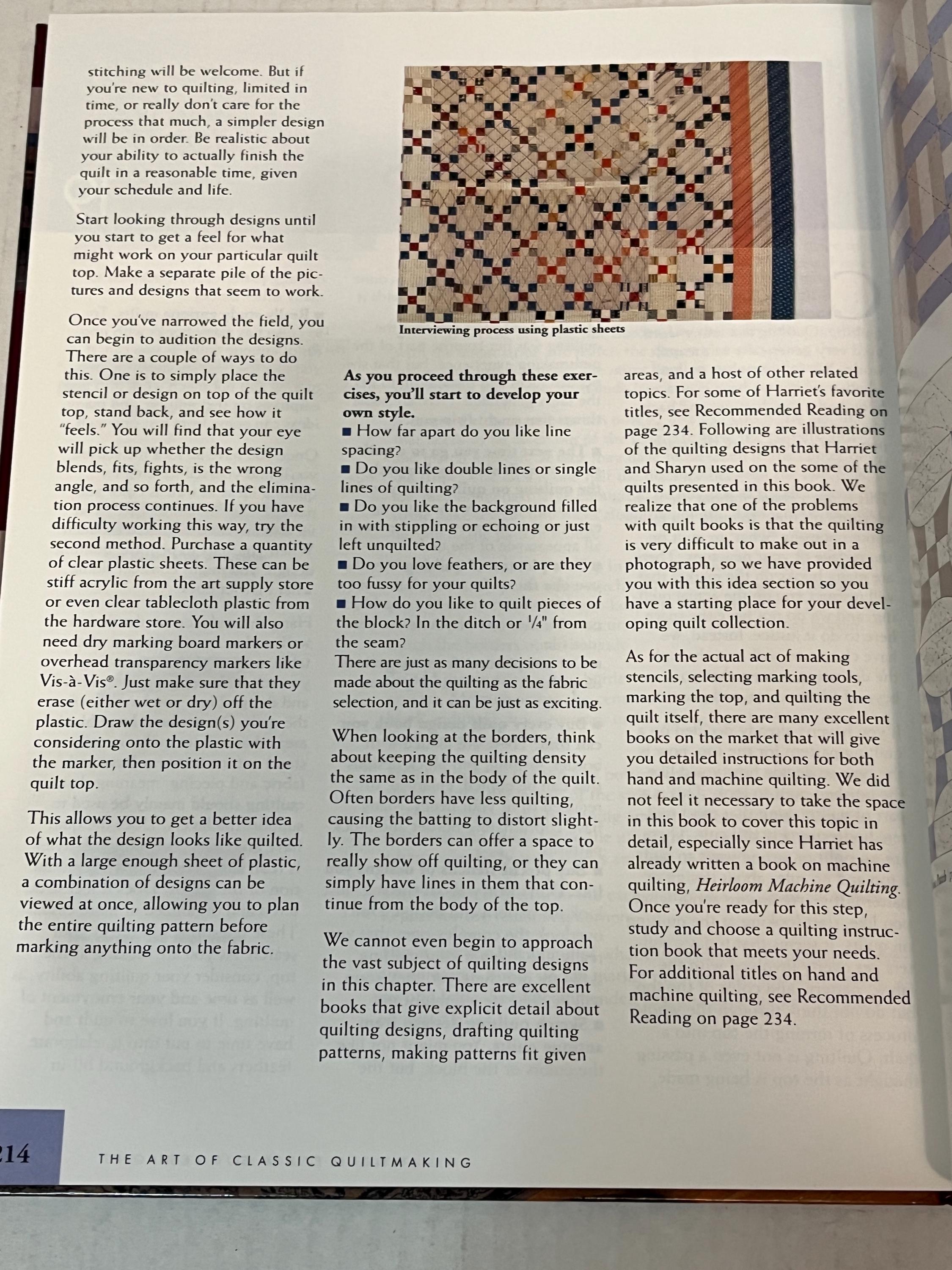 The Art of Classic Quiltmaking by Harriet Hargrave & Sharyn Craig - Etsy