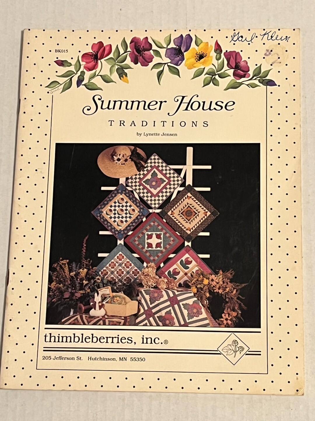 Summer House JENSEN THIMBLEBERRIES QUILT Pattern Book Kit Blocks - Etsy