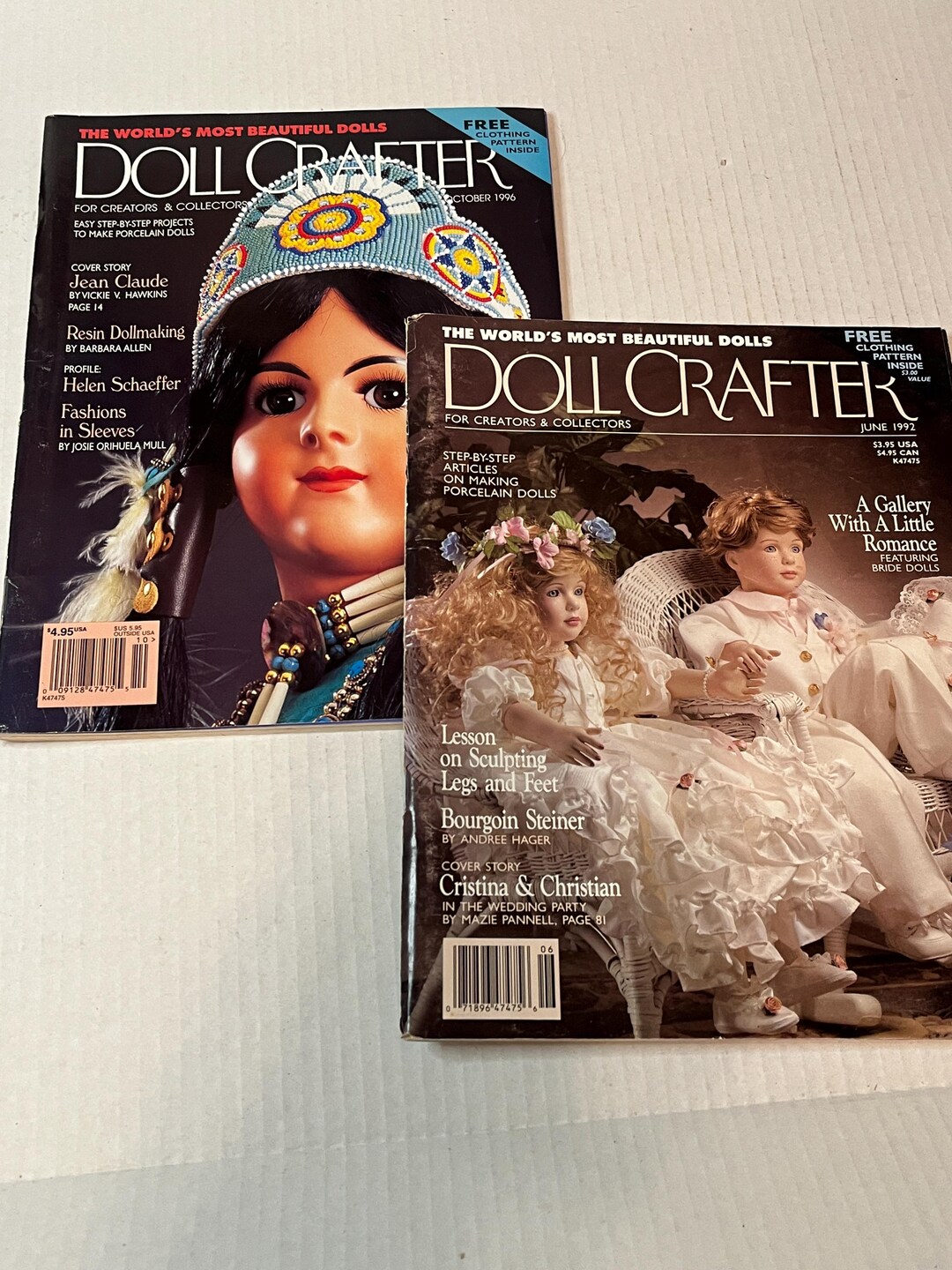 Doll Crafter Magazines Lot of 2 With Patterns Included June 1992 ...