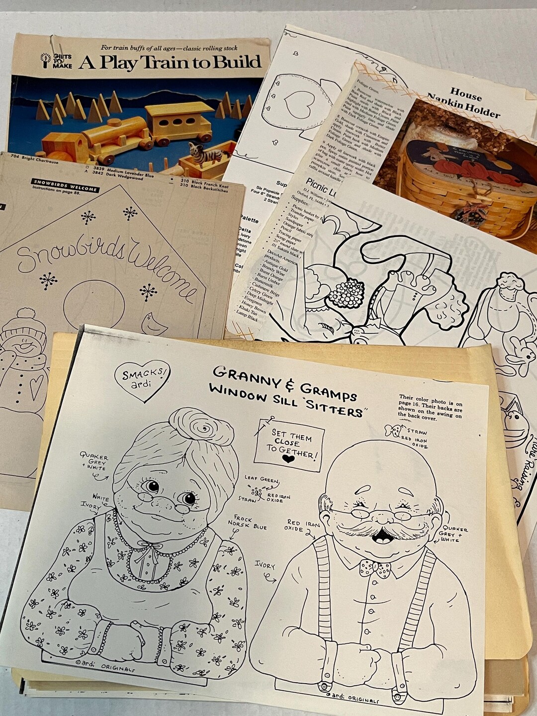 An Assortment of Various Wood Crafting Patterns 874 - Etsy