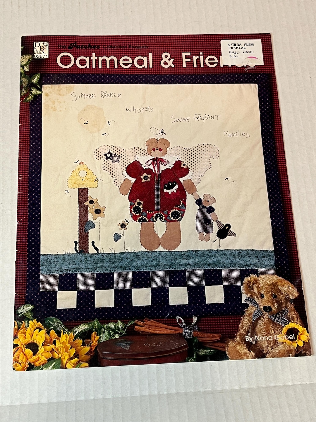 Oatmeal & Friends Leaflet Pattern Sewing Nana Gobel Bear Angel Wall ...