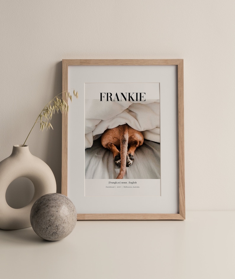 Custom Pet Definition Print, Custom Pet Name Poster, Personalised Pet ...