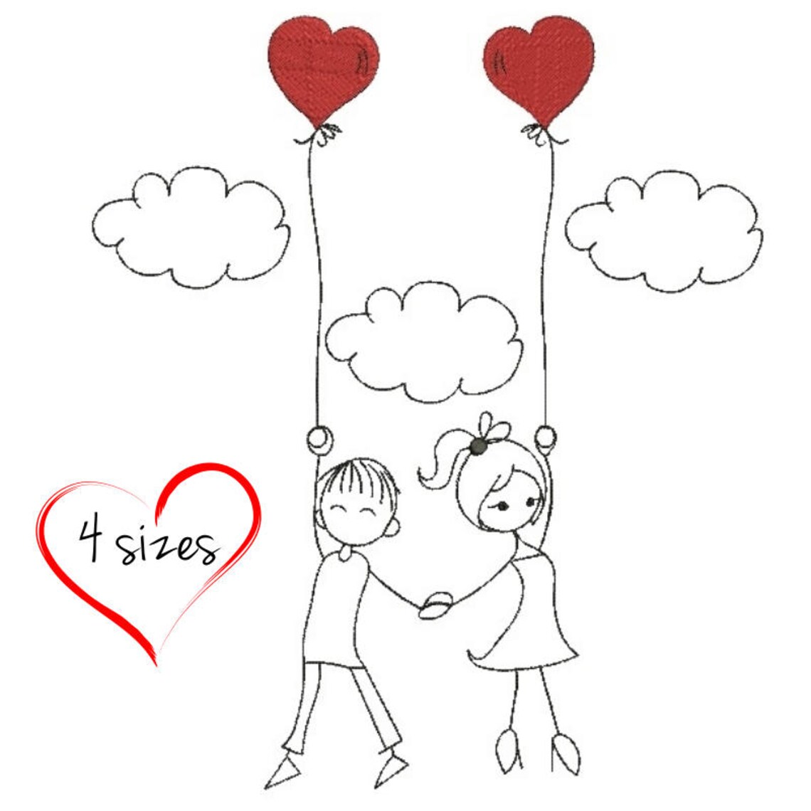 Valentine's Day Embroidery Machine Designs Wedding Pattern - Etsy