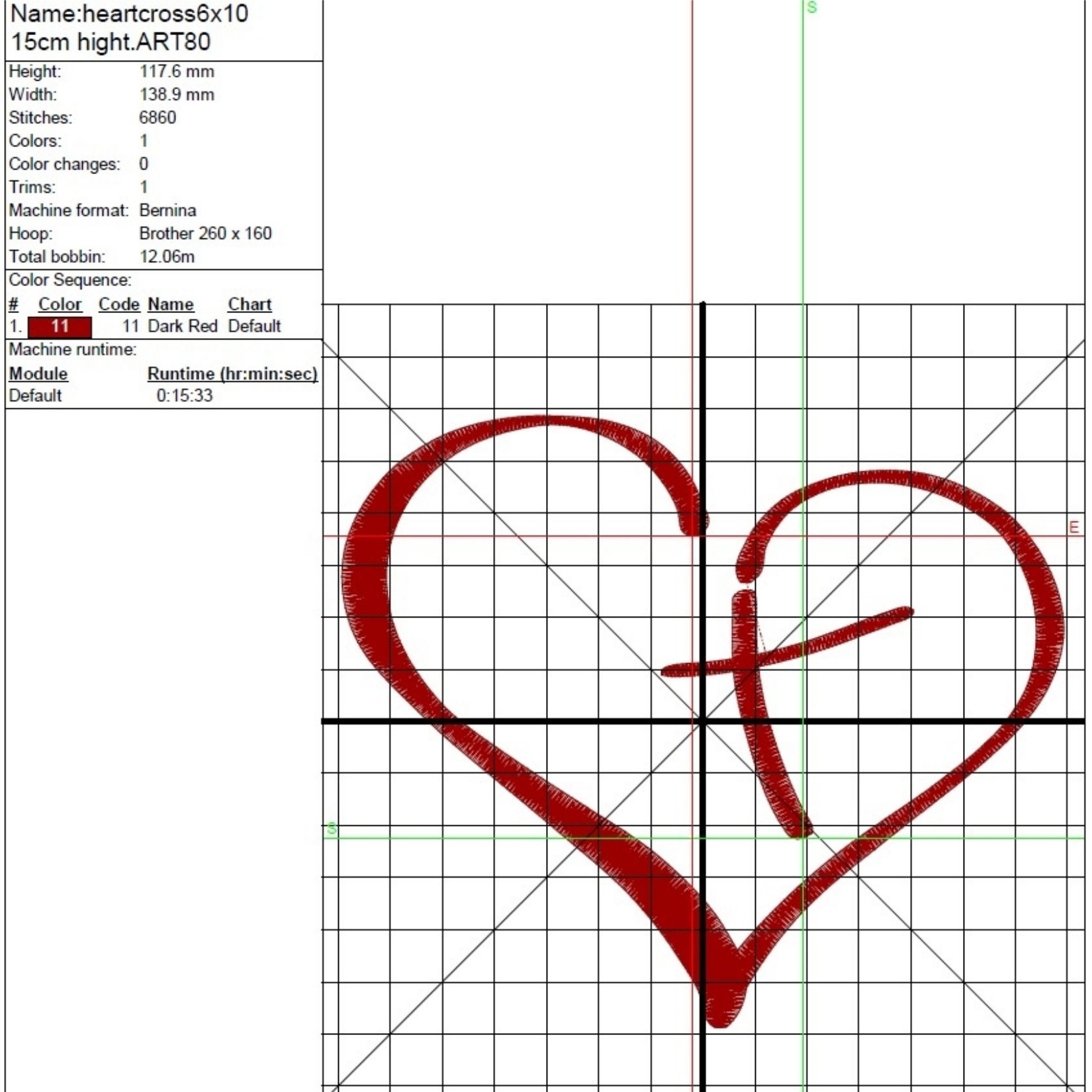 Machine Embroidery Design Christian Cross Heart Designs | Etsy