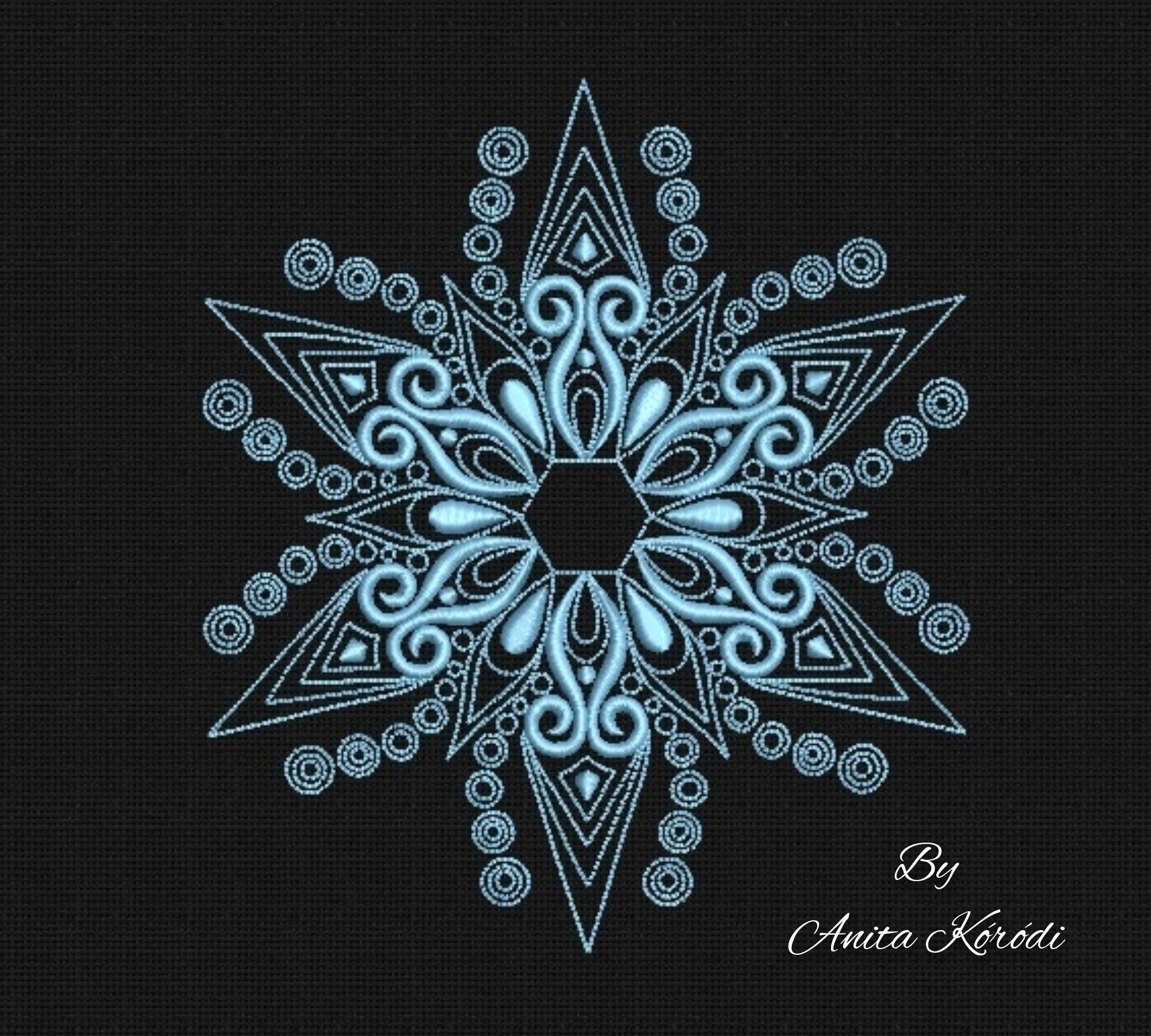 Snowflake Embroidery Machine Design Christmas Pe Winter Pes - Etsy
