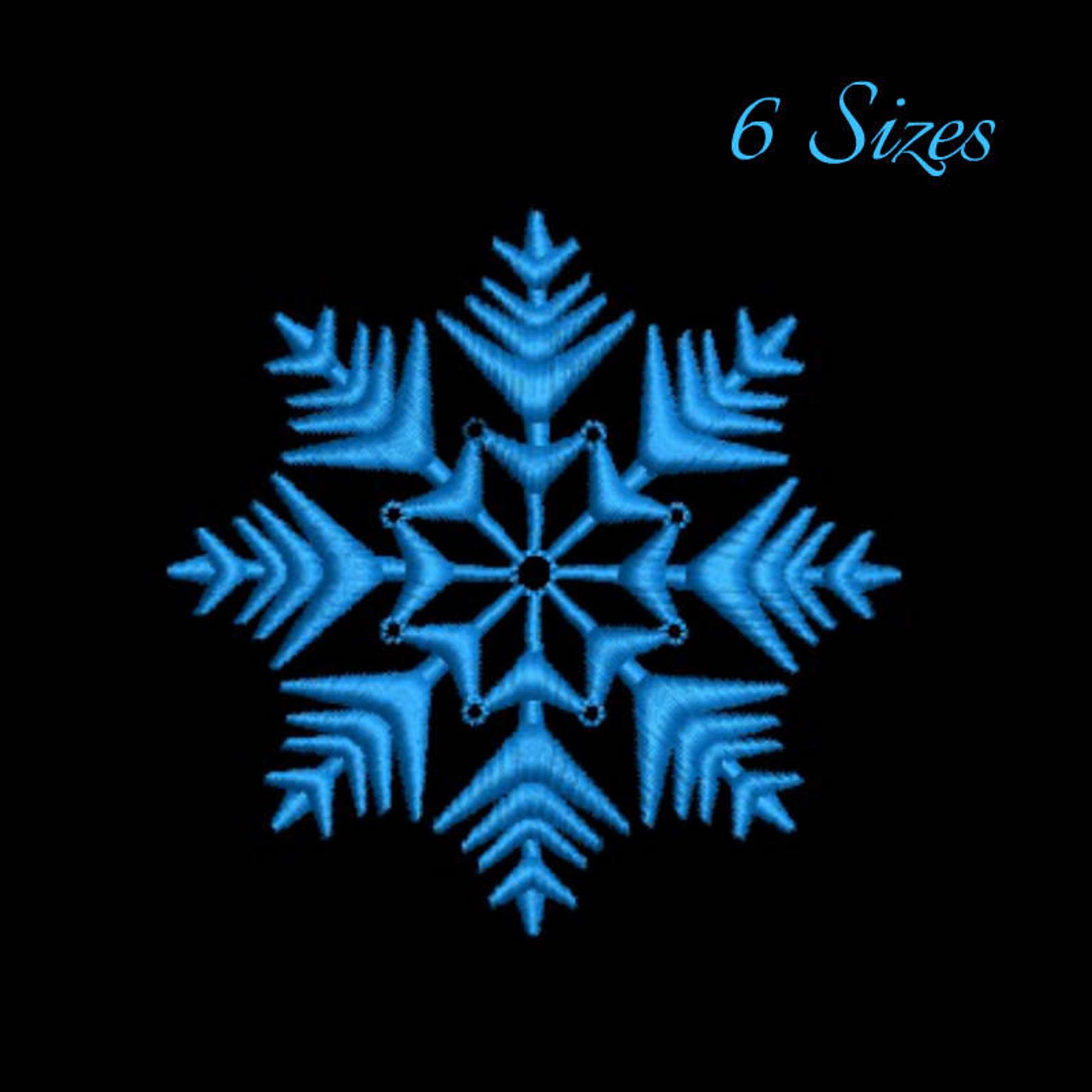 Snowflake Machine Embroidery Design Winter Designs Instant - Etsy