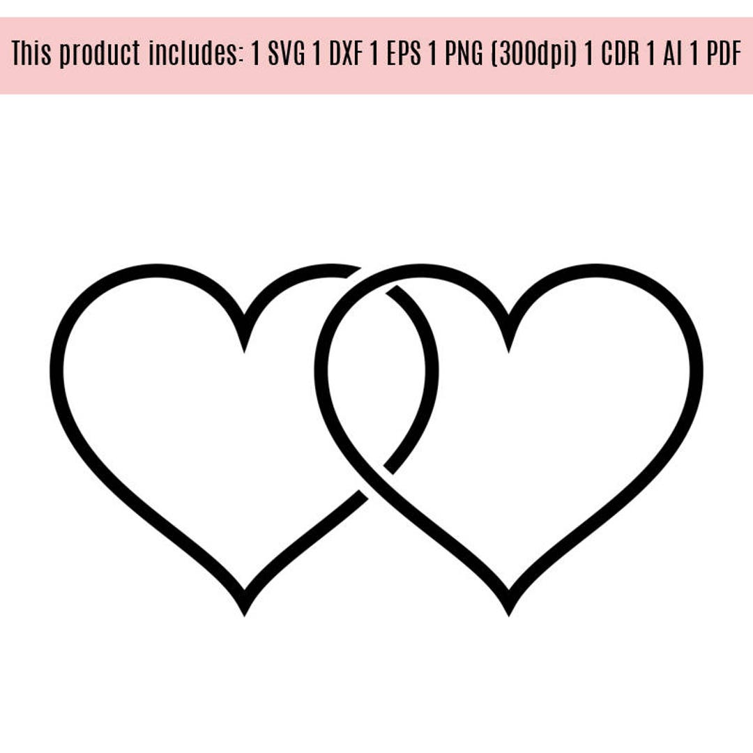 Hearts Love Wedding Vinyl Graphics Svg Dxf Eps Png Cdr Ai Pdf Vector ...