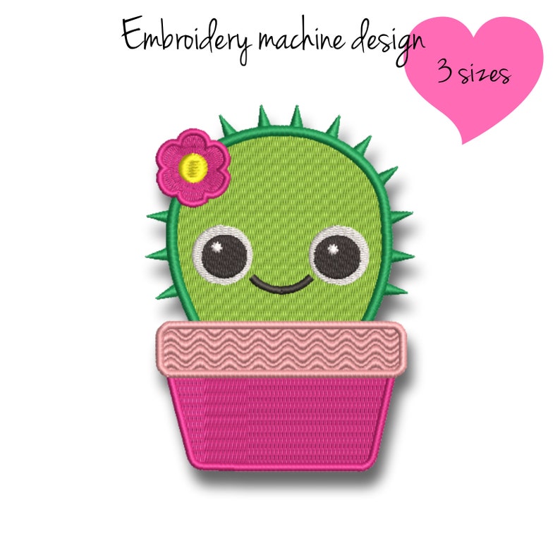Cactus Machine Embroidery Designs Instant Digital Download Pes - Etsy