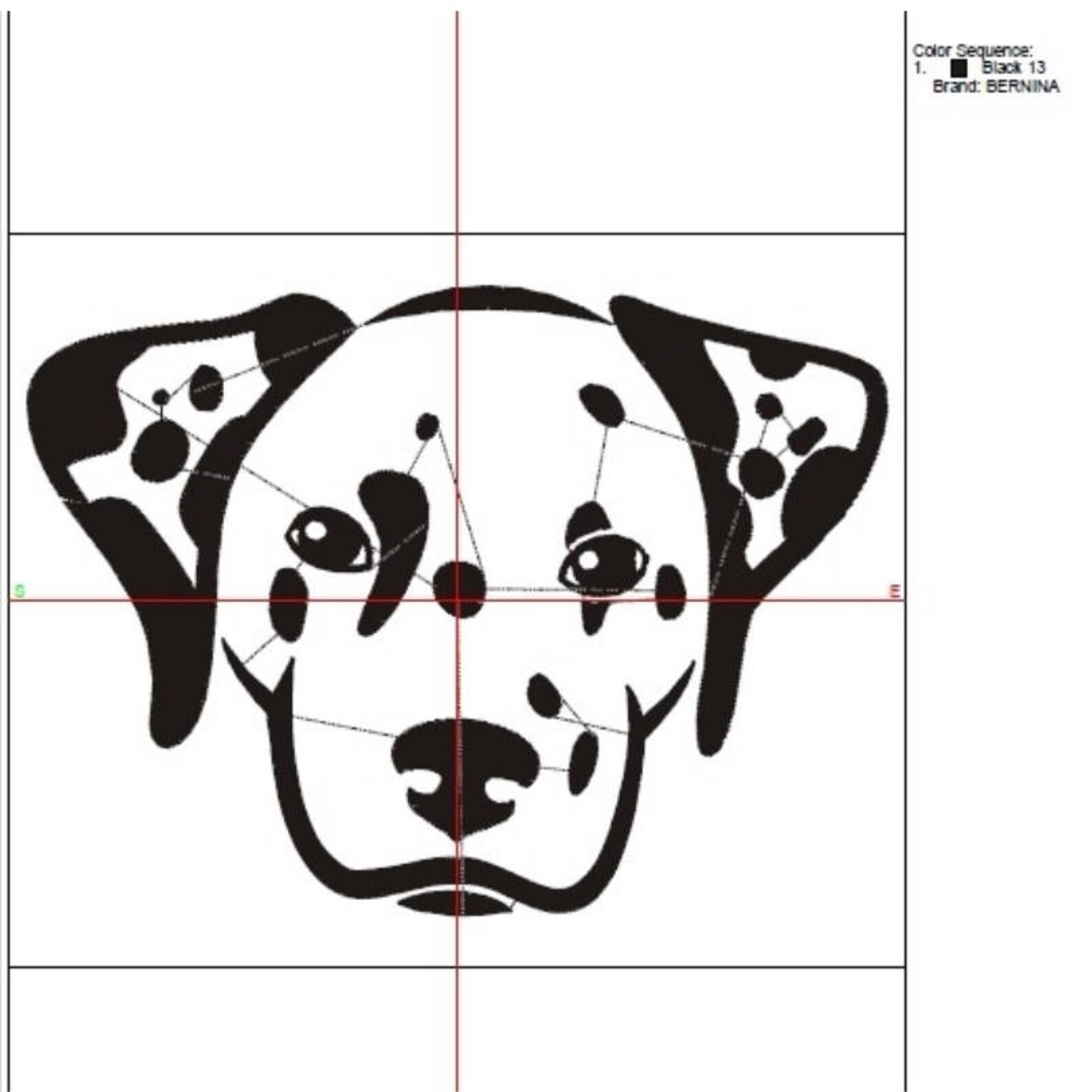 Embroidery Design Dalmatian Dog Pattern Puppy Designs in the - Etsy