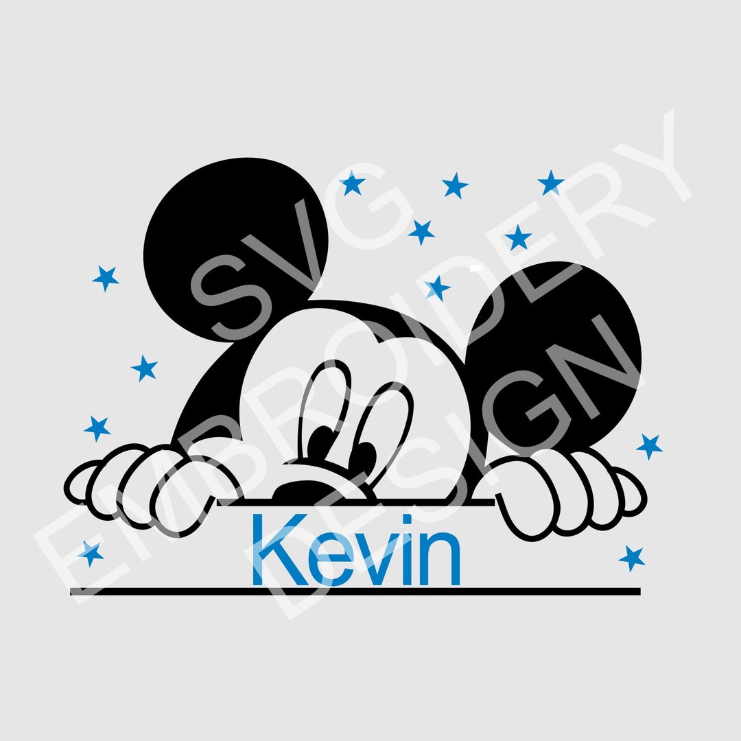 Mickey Mouse Split Monogram Graphics SVG Dxf EPS Png Cdr Ai Pdf Vector ...