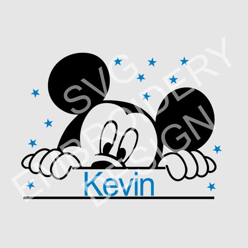Mickey Mouse Split Monogram Graphics SVG Dxf EPS Png Cdr Ai - Etsy