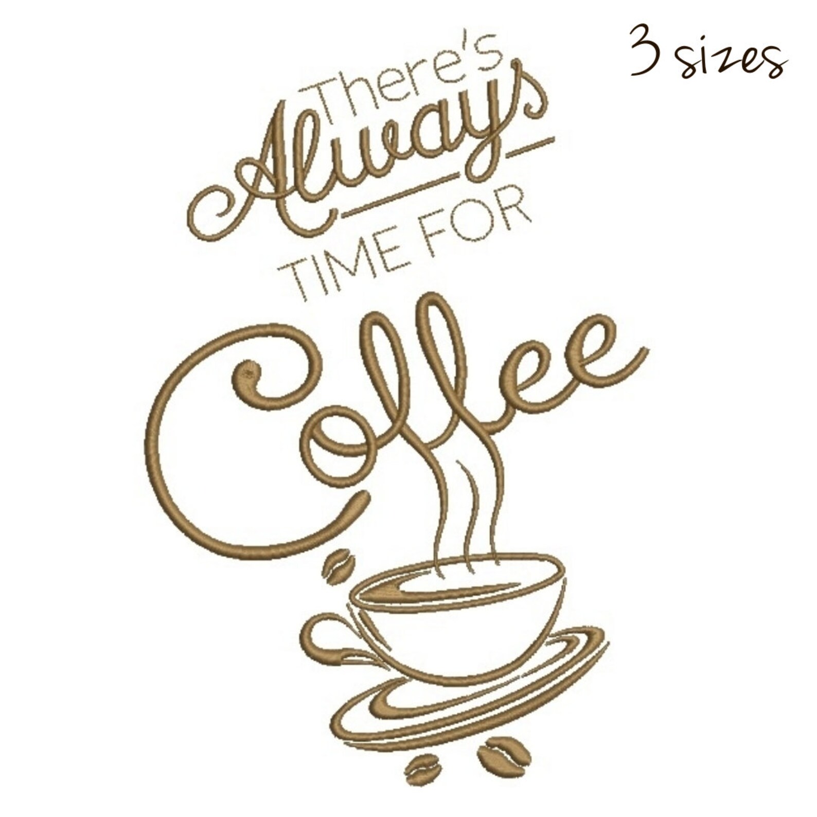Coffee Embroidery Machine Designs Kitchen Mom Embroidery - Etsy