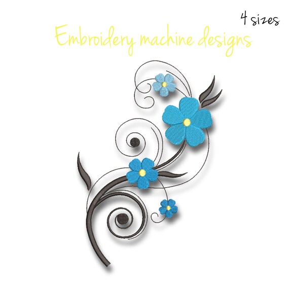 Flower machine embroidery design pes by Gretaembroidery | Catch My Party