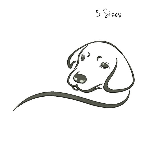 Dog Embroidery Outline Designs - Etsy