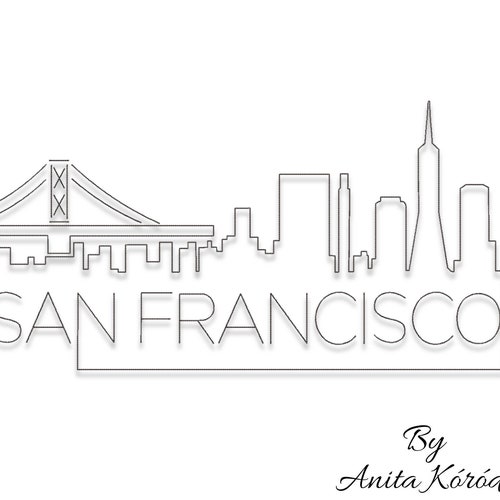 Los Angeles Skyline Embroidery Machine Designs - Etsy