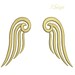 Wings Machine Embroidery Design Designs Instant Digital - Etsy
