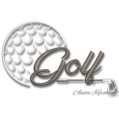 Golf Club Embroidery Pattern - Etsy