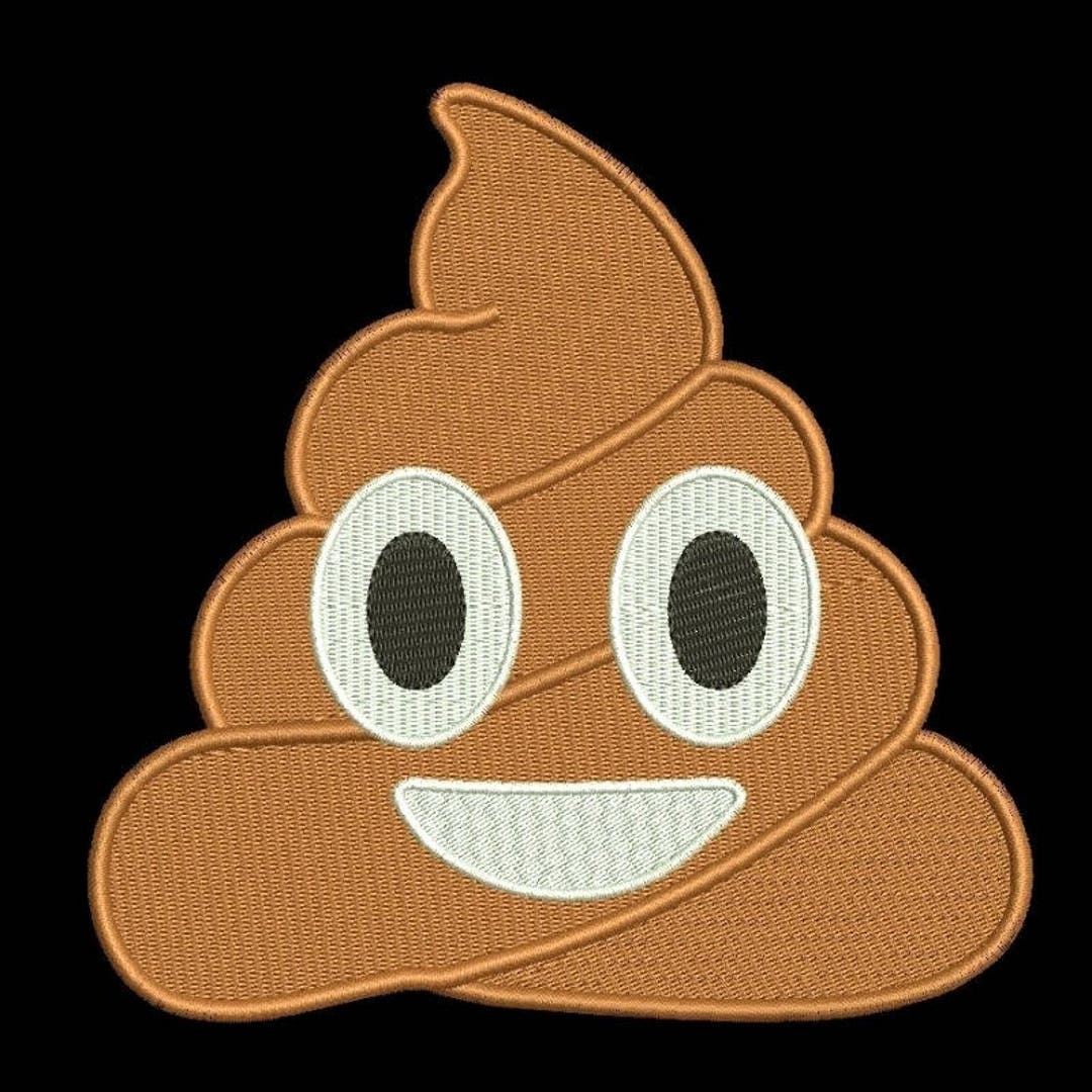Poop Emoji Embroidery Machine Design Digital Instant Download Pattern ...