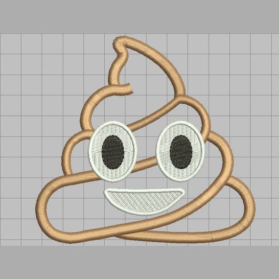 Embroidery Poop Emoji Applique Machine Embroidery Design Download ...