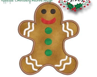 Minnie Mouse Gingerbread Cookie Applique Digital Embroidery Machine ...