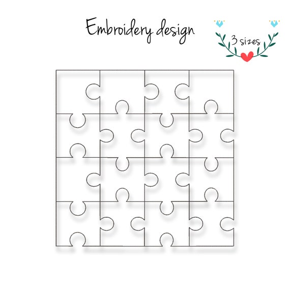 Machine Embroidery Design Puzzle Quilt Block designs machine digital ...