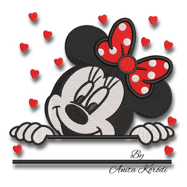 Minnie Mouse Birthday Embroidery Design - Etsy