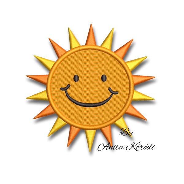 Embroidery Design Sun - Etsy