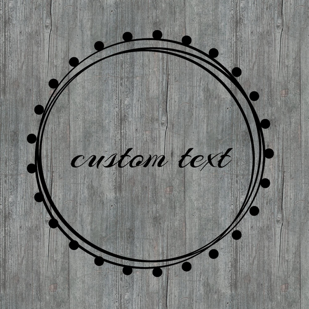 Vintage Frame Circle Monogram Vinyl Graphics Svg Dxf Eps Png Cdr Ai Pdf ...