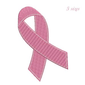 Breast Cancer Ribbon Embroidery Design Instant Download Digital Machine ...