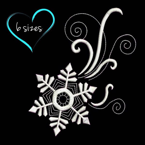 Snowflake Embroidery - Etsy