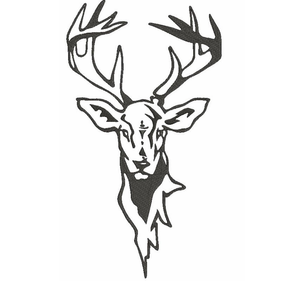Deer Machine Embroidery Design Instant Digital Download - Etsy