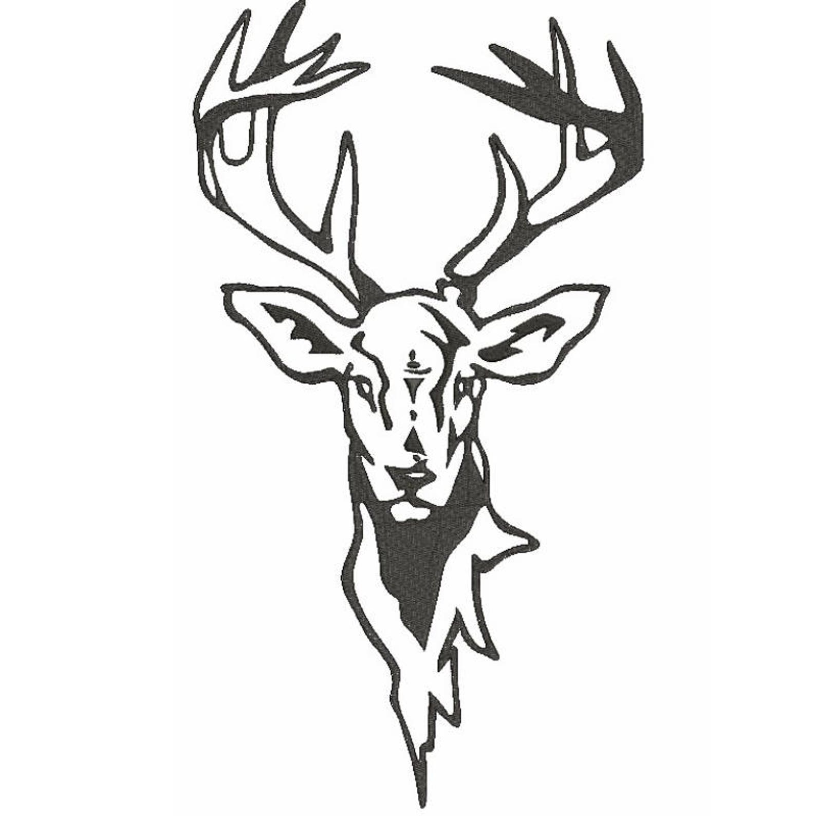 Deer Machine Embroidery Design Instant Digital Download - Etsy