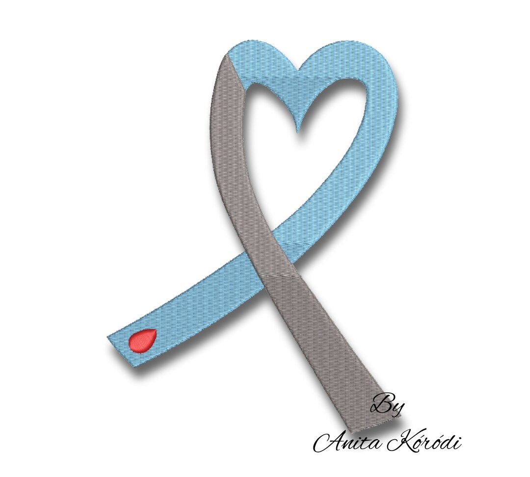 Diabetes Ribbon Embroidery Design Pes Instant Download Digital Machine ...