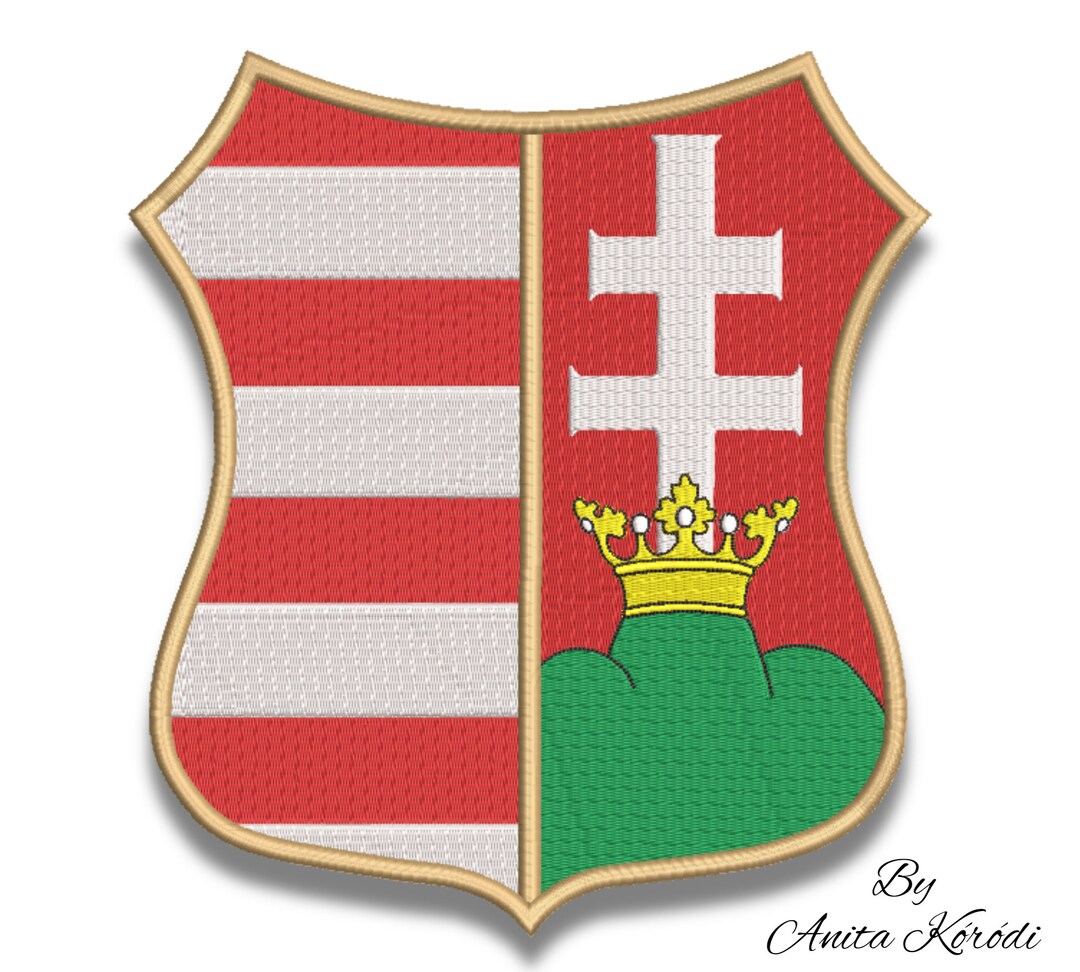 Hungarian Crest Embroidery Design Pes Machine Pattern - Etsy