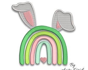 Mini Bunny Embroidery Machine Designs Easter Pes Pattern Instant ...