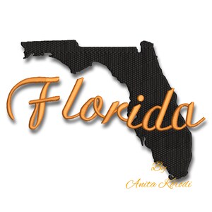 Machine Embroidery Design Florida State USA Designs Instant Digital ...