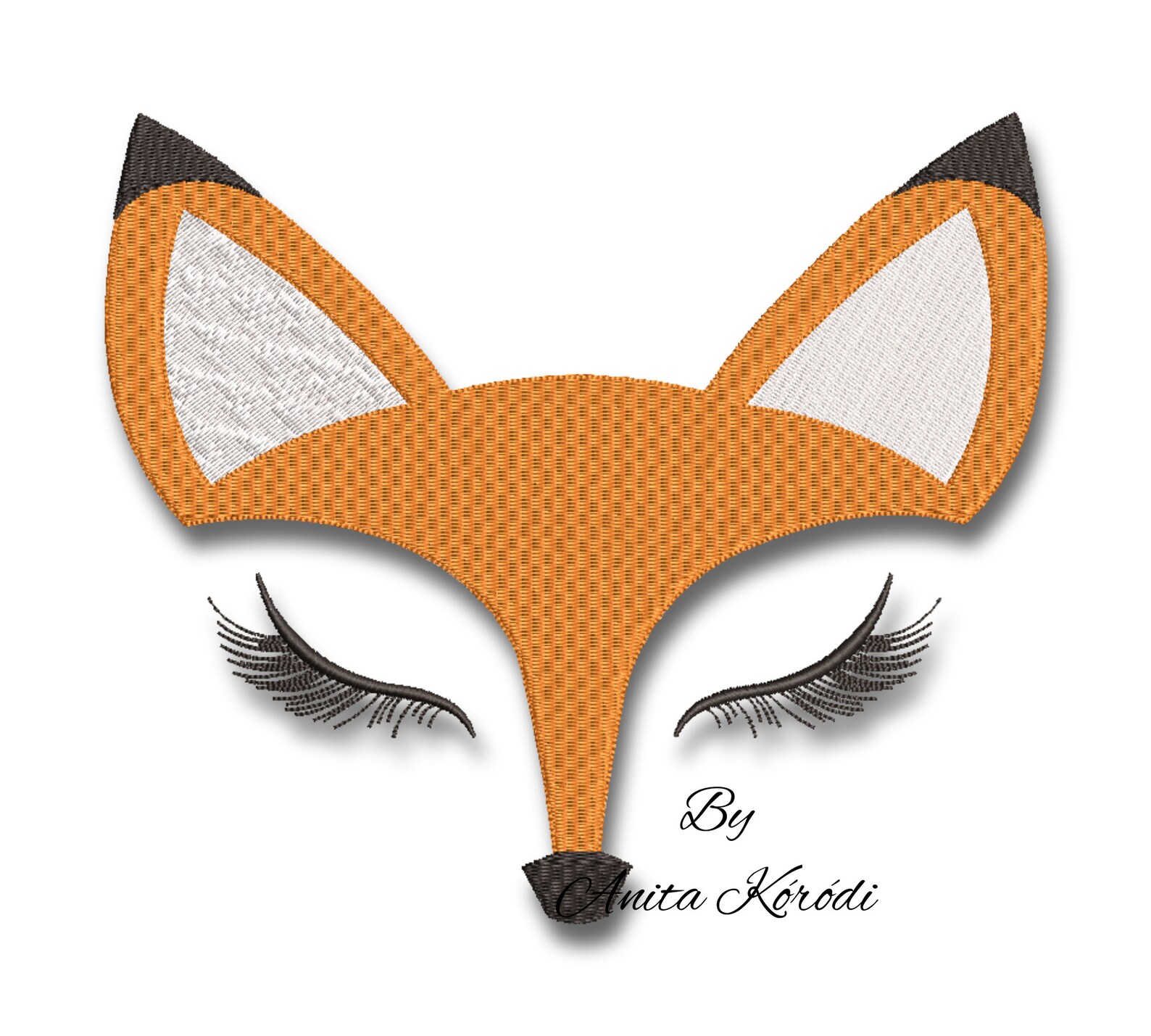 Fox Face Embroidery Machine Design Pes File Animal Digital | Etsy