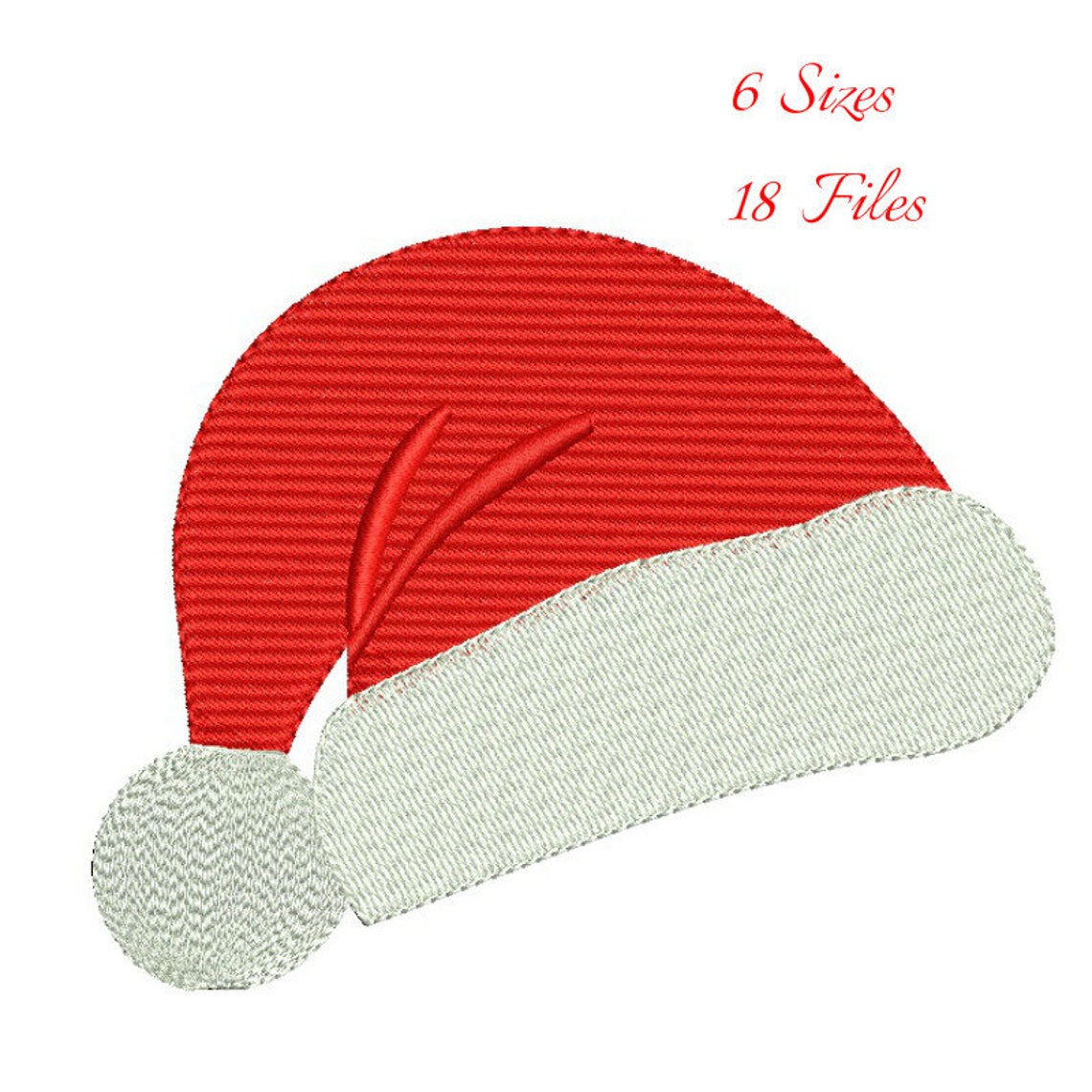 Santa Cap Machine Embroidery Designs Christmas Instant Digital - Etsy