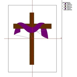 Christian Cross Machine Embroidery Design Pes Designs Machine Digital ...