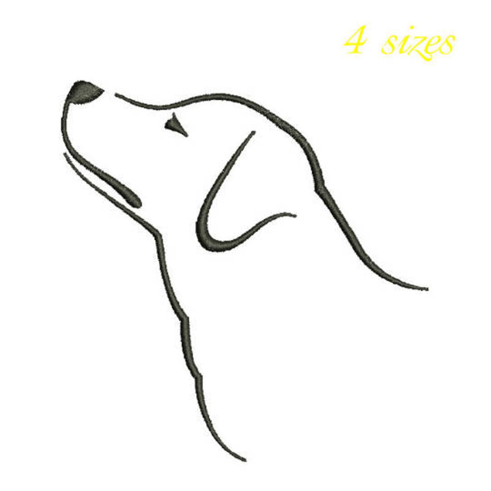 Labrador Embroidery Machine Designs Animal Pattern Digital - Etsy